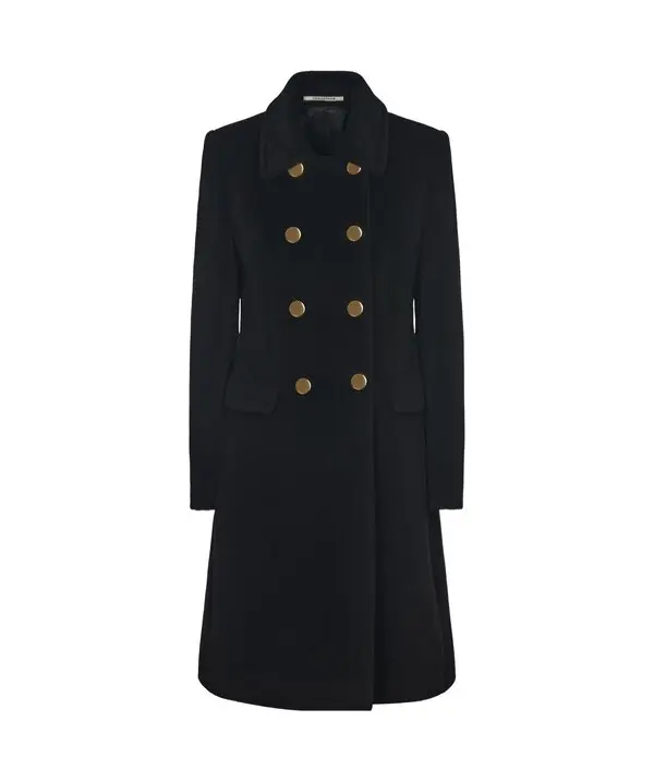 Tagliatore Hennie Double-breasted Coat - Black