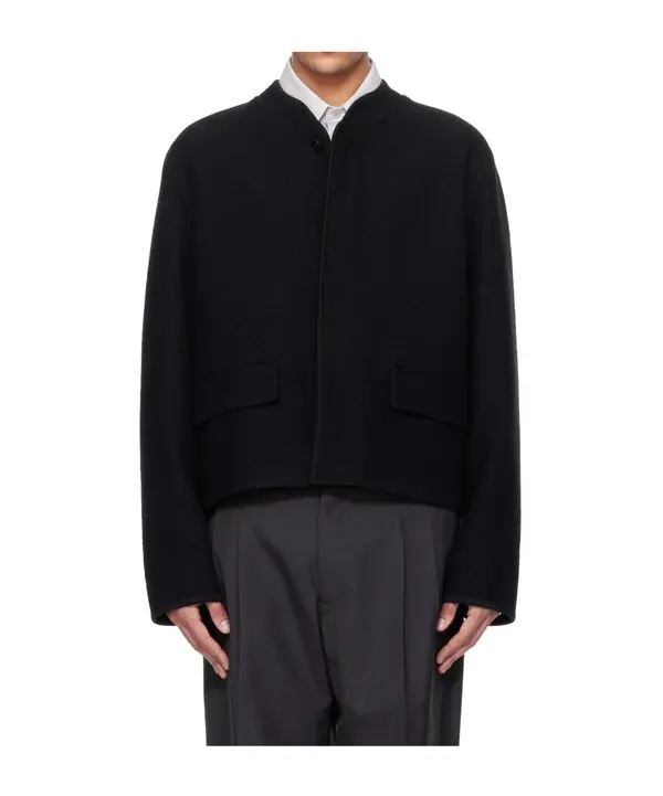 RIER Walker City Crop Wool Long-sleeve Casual Jacket