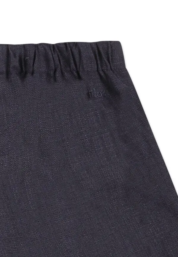 Chloé Scallop-edge Linen Shorts