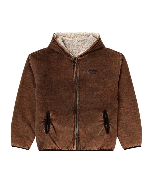 DIESEL® S-bryan Embroidered-logo Reversible Jacket - Brown