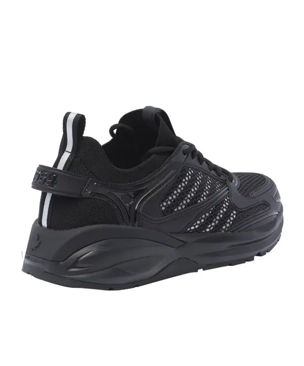 Dsquared2 Panelled Mesh Lace-up Sneakers - Black