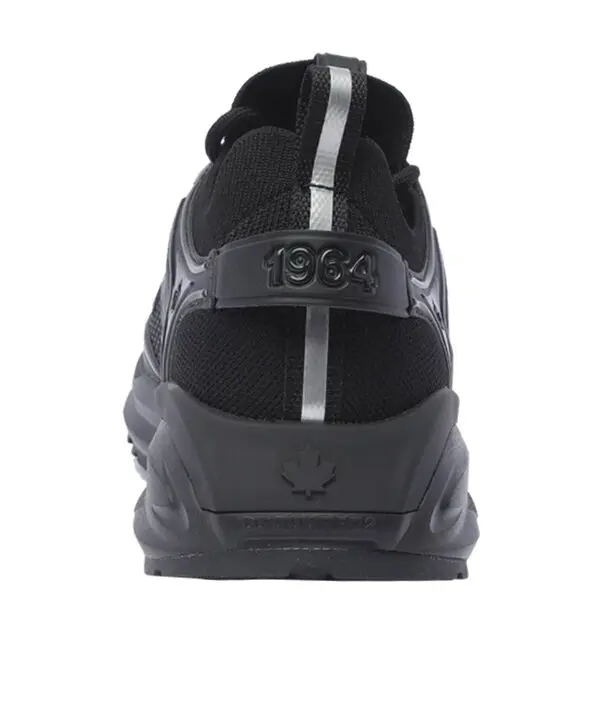 Dsquared2 Panelled Mesh Lace-up Sneakers - Black