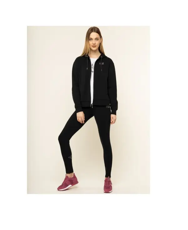 EA7 Logo Zip-up Hooded Jacket