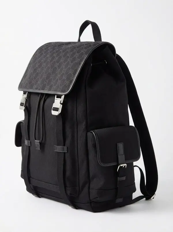 Gucci Gg Large Backpack - Black