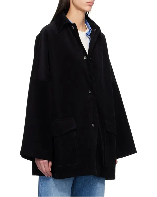 TOTEME Oversized Button-up Jacket - Black