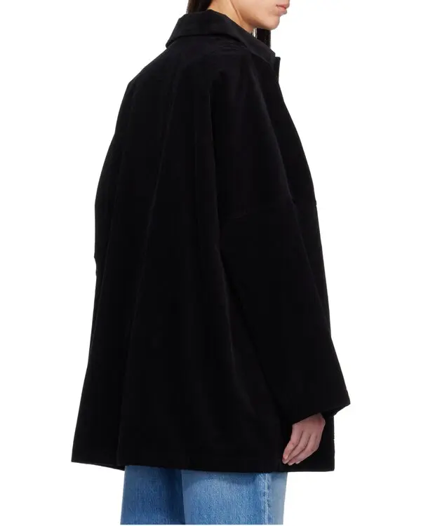 TOTEME Oversized Button-up Jacket - Black