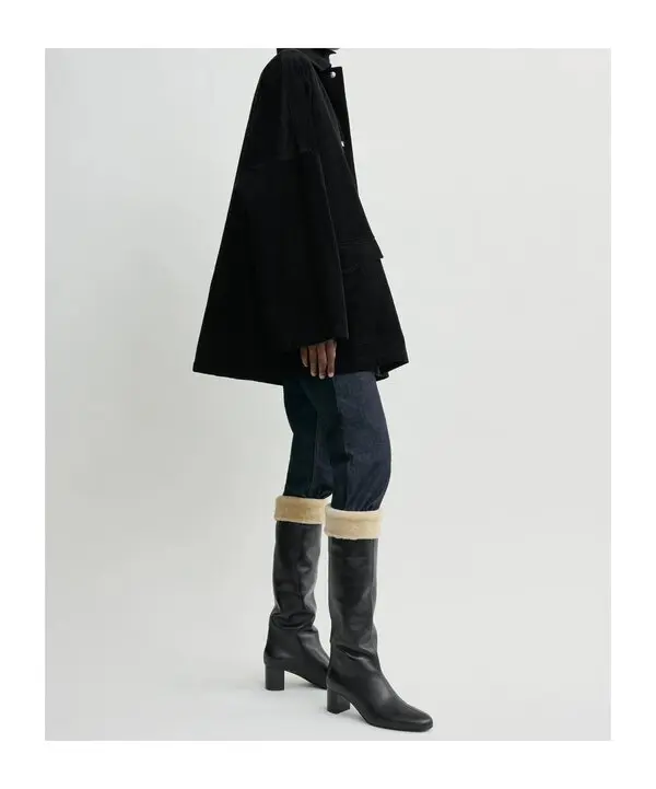 TOTEME Oversized Button-up Jacket - Black