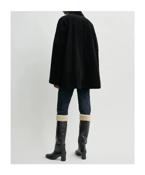 TOTEME Oversized Button-up Jacket - Black