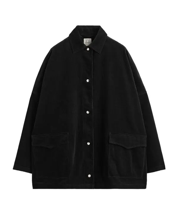 TOTEME Oversized Button-up Jacket - Black