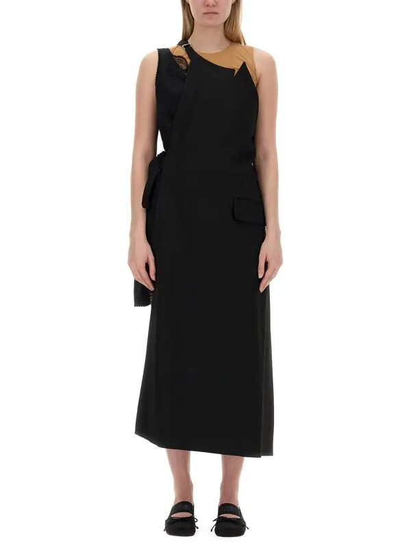 MAISON MARGIELA Asymmetrical Neck Open Back Top