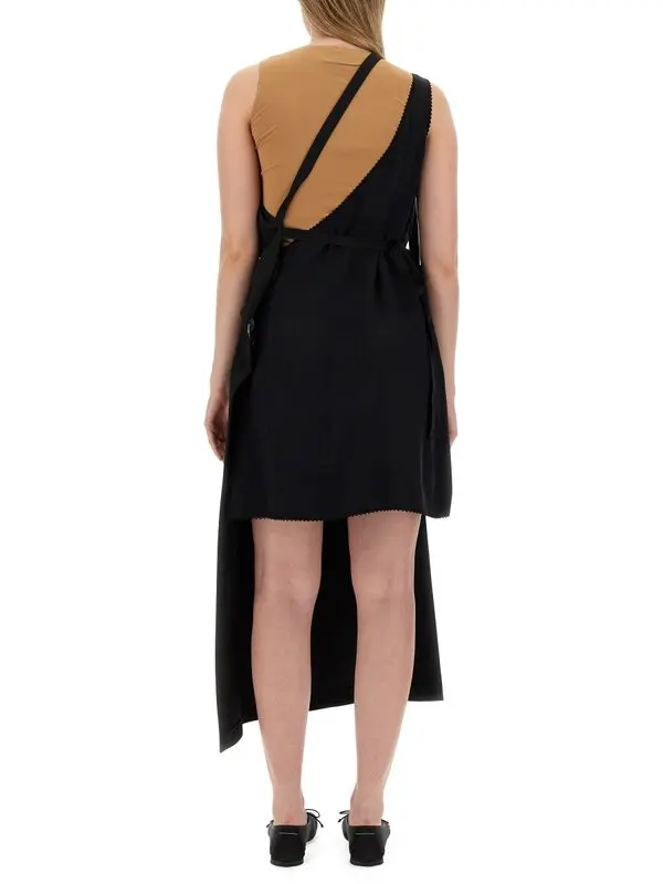 MAISON MARGIELA Asymmetrical Neck Open Back Top