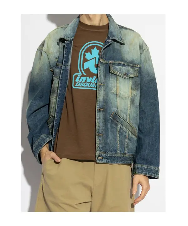Dsquared2 Long-sleeve Denim Trucker Jacket