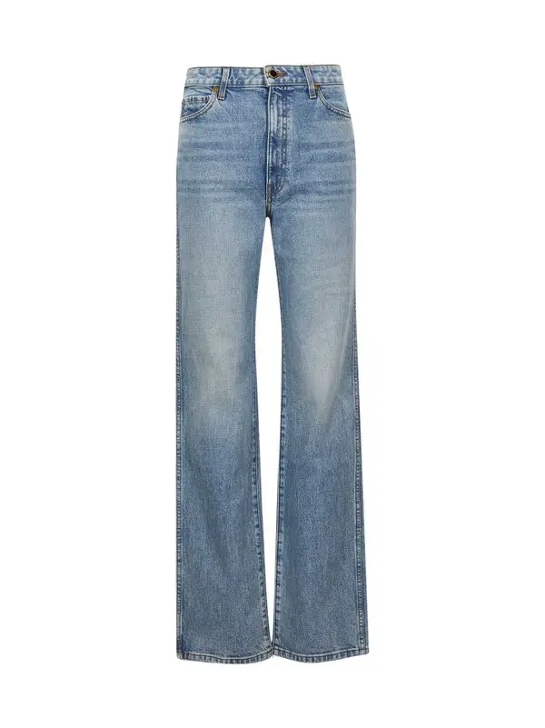 Khaite Logo Jeans - Blue