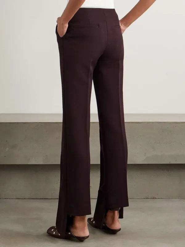 Chloé Wool Tailored Trousers - Copper-brown