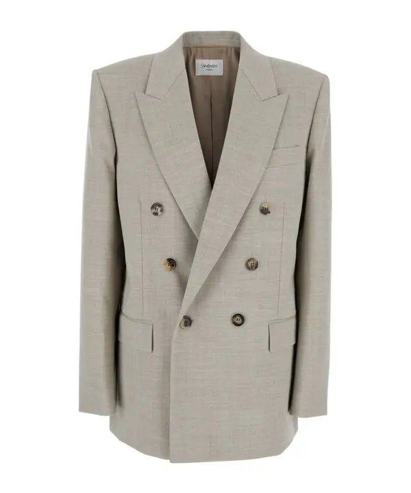 Saint Laurent Cassandre Double-breasted Blazer
