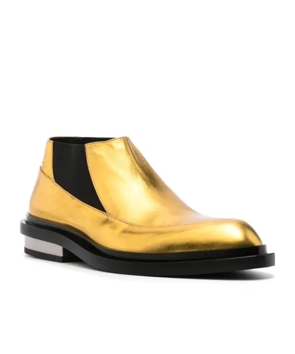 JIL SANDER Lamé Ankle Boots