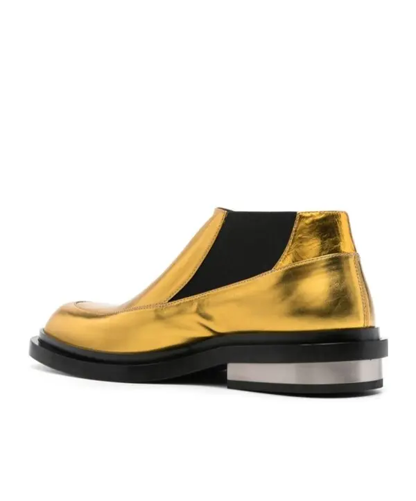 JIL SANDER Lamé Ankle Boots