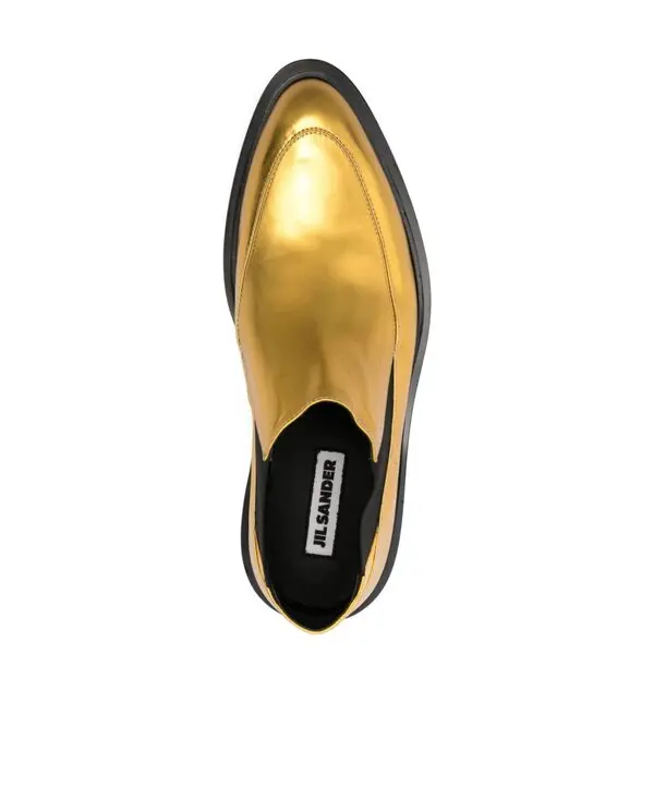 JIL SANDER Lamé Ankle Boots
