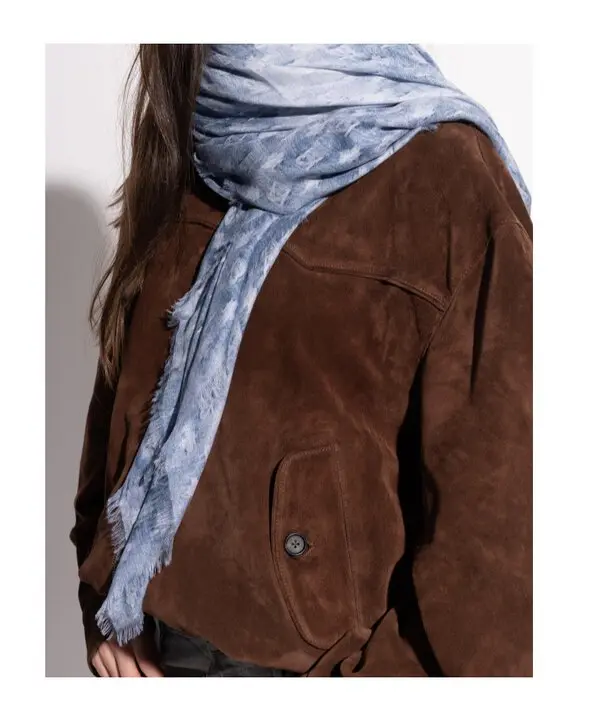 Dsquared2 Monogram Fringed Scarf