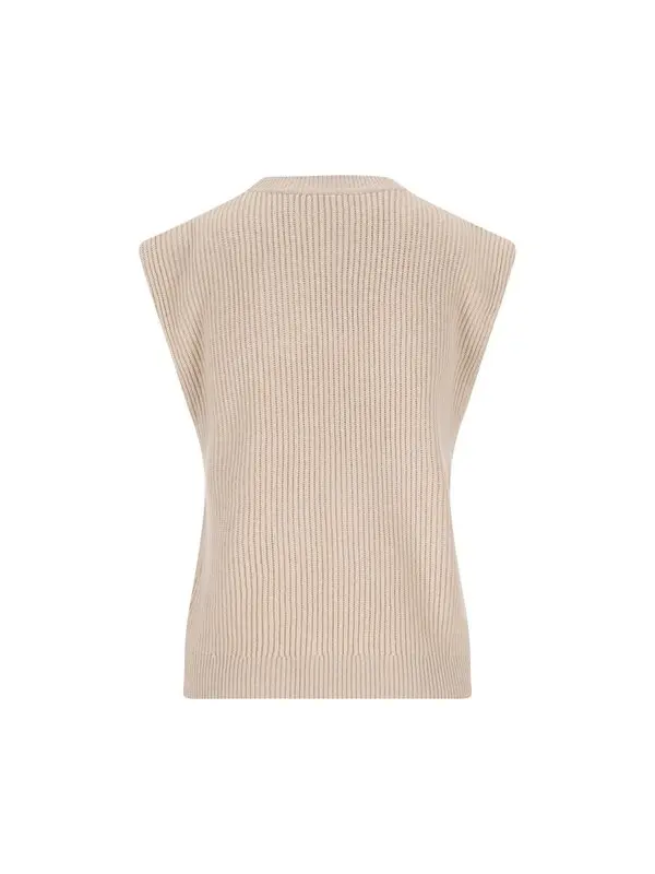 Brunello Cucinelli Ribbed Knit Sleeveless Vest - No