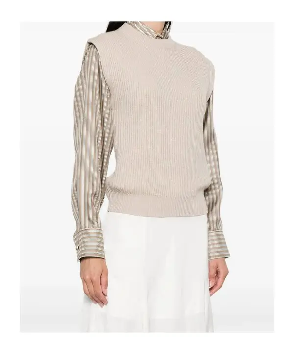 Brunello Cucinelli Ribbed Knit Sleeveless Vest - No