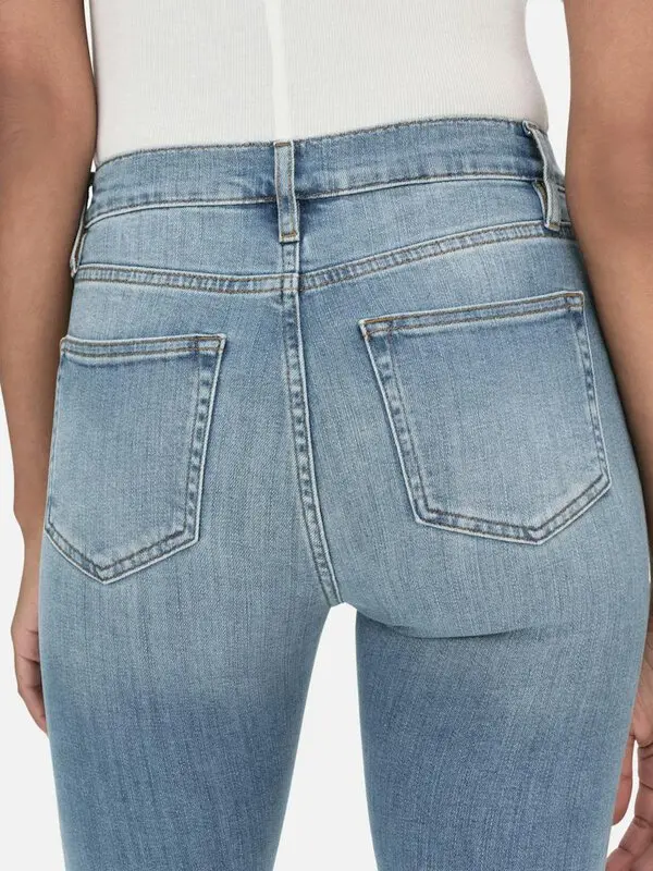 FRAME Le High Straight Leg Jeans - Blue
