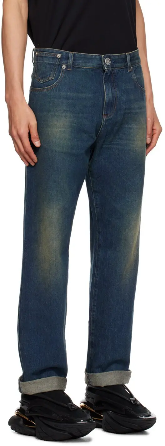 Balmain Straight-leg Jeans - Blue