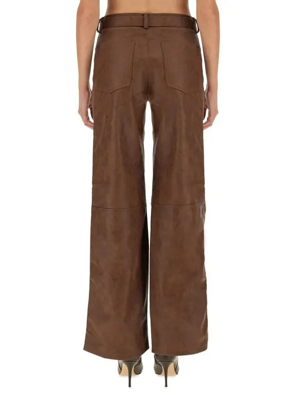 Baum Und Pferdgarten Wide Leg Trousers With Belt Loops And Pockets - Brown