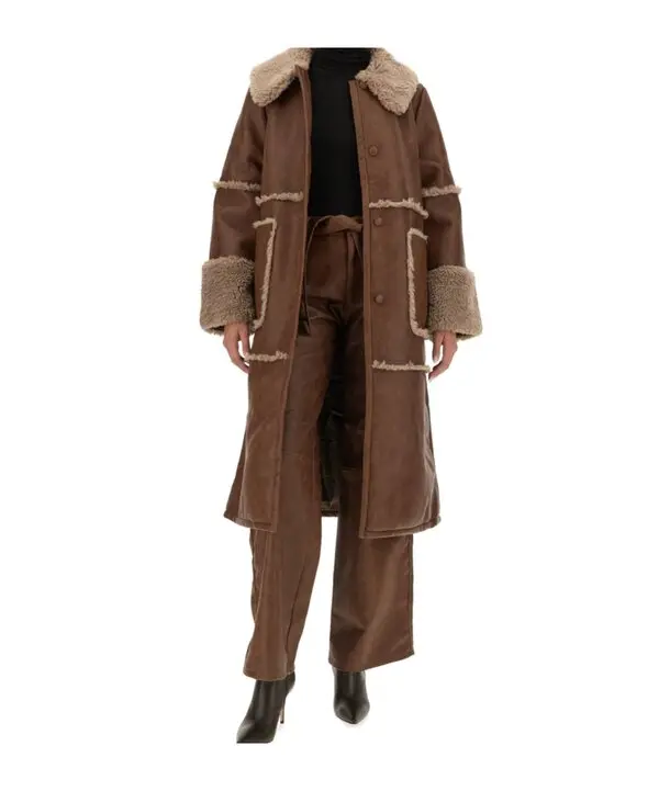 Baum Und Pferdgarten Wide Leg Trousers With Belt Loops And Pockets - Brown