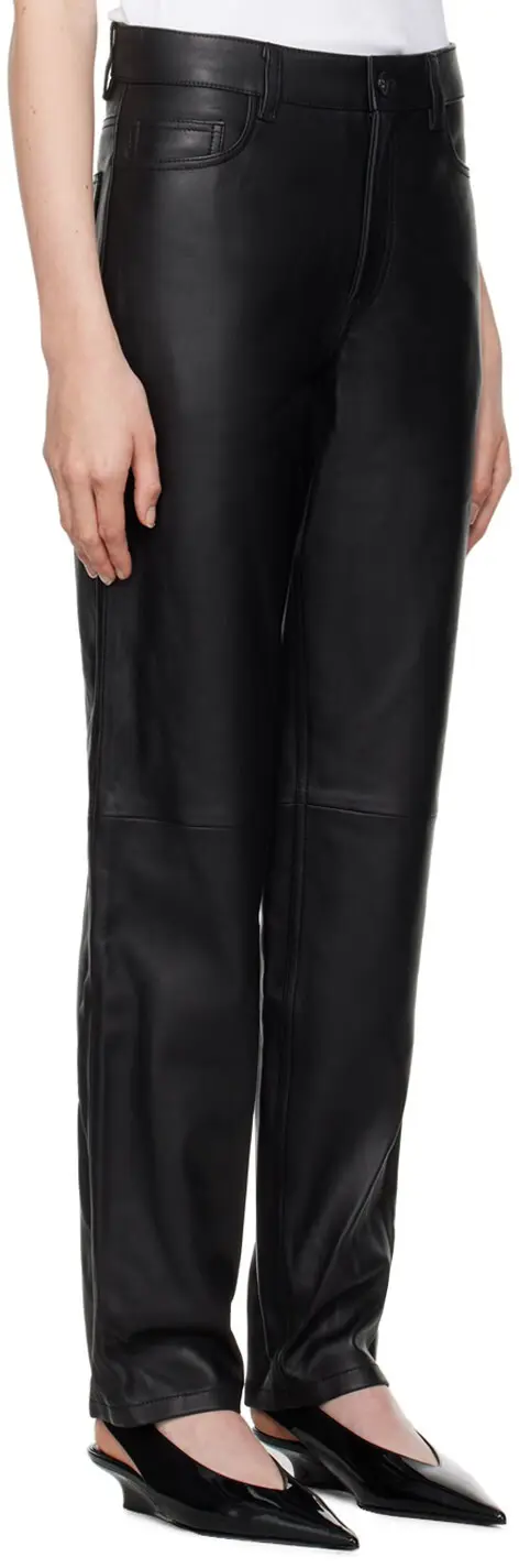 TOTEME Leather 5-pocket Trousers