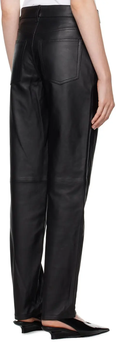 TOTEME Leather 5-pocket Trousers