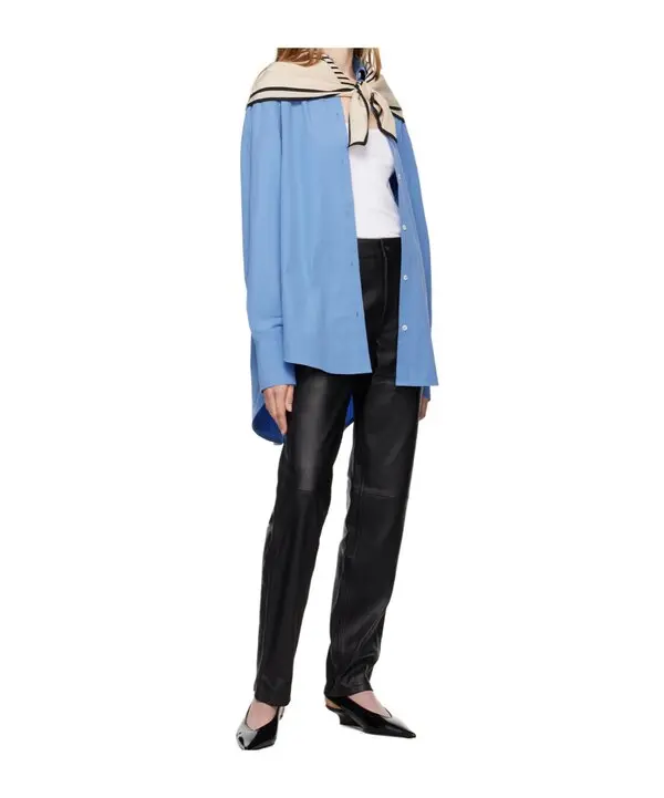 TOTEME Leather 5-pocket Trousers