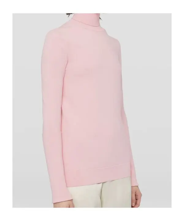 JIL SANDER High-neck Ribbed Sweater - Marshmallow