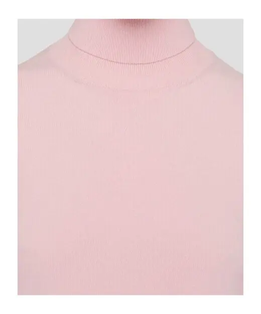 JIL SANDER High-neck Ribbed Sweater - Marshmallow