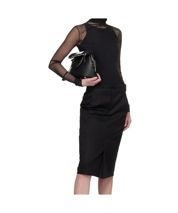 MAISON MARGIELA High Neck Sheer Bodysuit