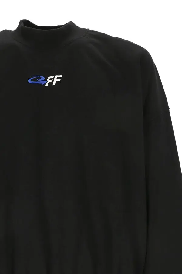 Off-White Exactly The Opposite" Logo Embroidered Crewneck Sweatshirt