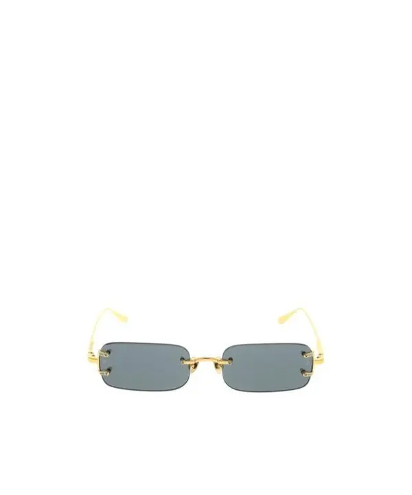 Linda Farrow Taylor Rectangular Frame Sunglasses - Gray