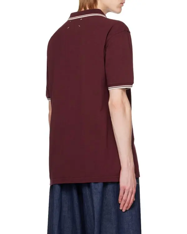 MAISON MARGIELA M Logo Piquet Polo Shirt