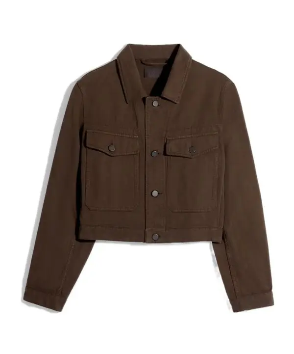 LEMAIRE Cropped Twill Blouson Jacket - Cocoa