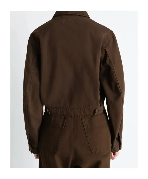 LEMAIRE Cropped Twill Blouson Jacket - Cocoa