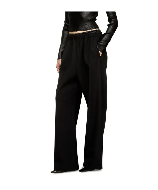 DIESEL® Wide-leg Trousers With Drawstring Waist