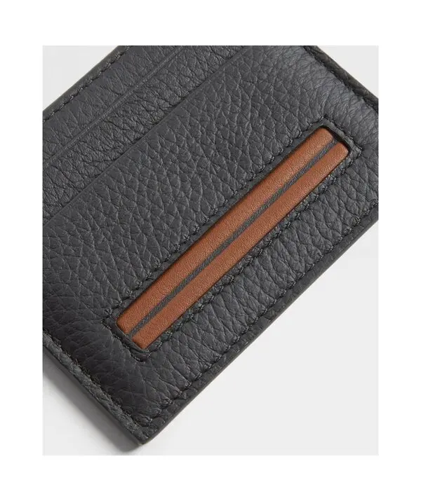 Zegna Logo Embossed Card Holder
