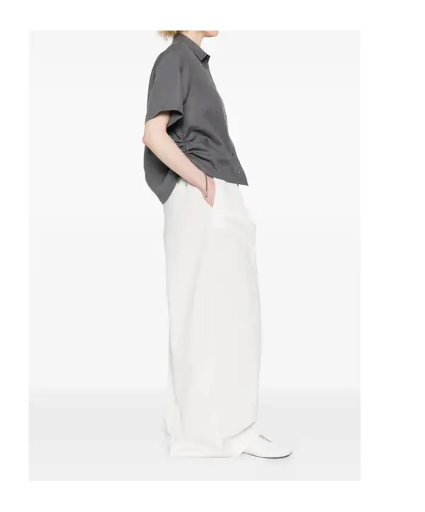 Peserico Short Sleeve Shirt With Drawstring Hem