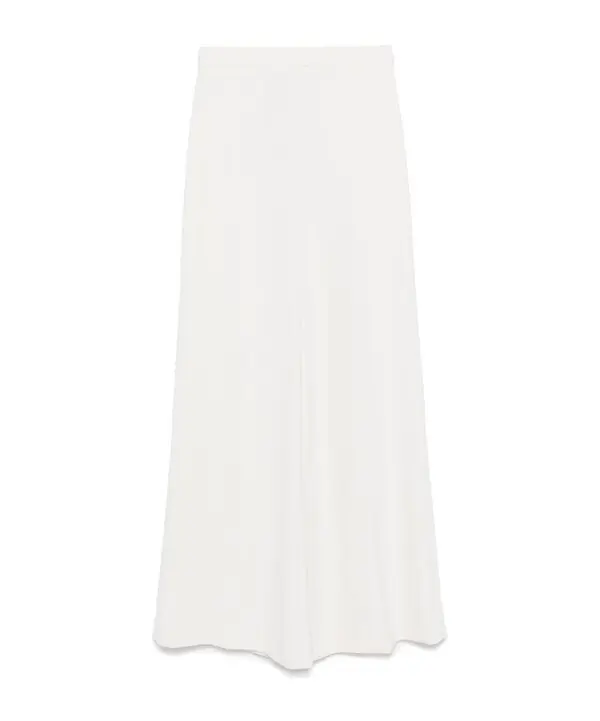 TWINSET Pants With Logo Pendant And Side Zip - Madreperla