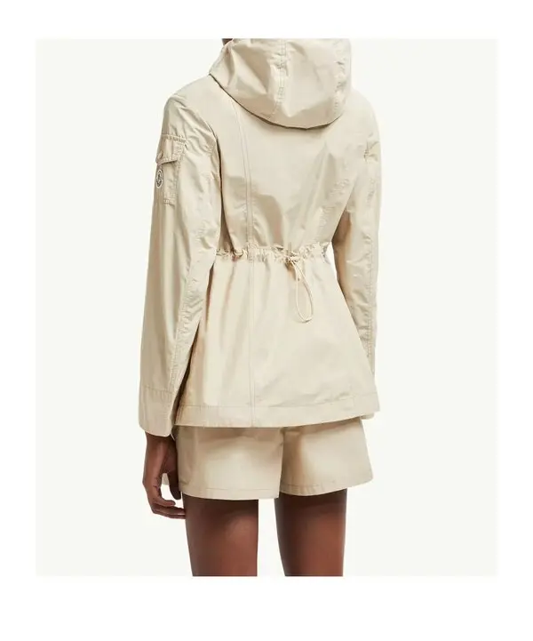 Moncler Leandro Hooded Parka - Beige