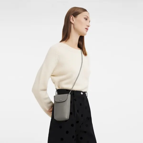 Longchamp Le Pliage Leather Phone Case