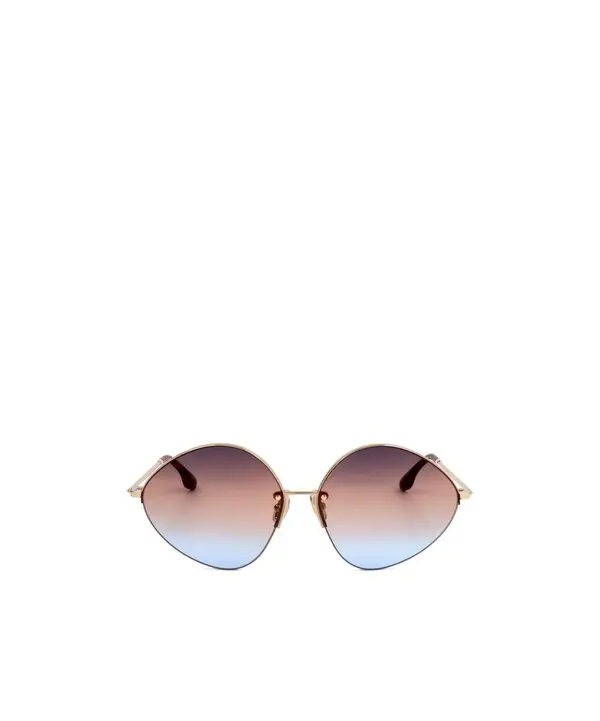 Victoria Beckham Oval Frame Sunglasses - Nude