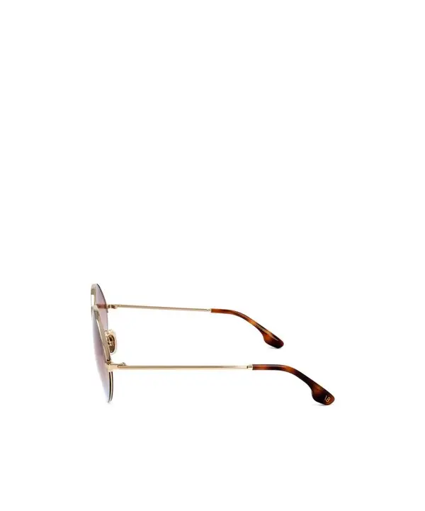 Victoria Beckham Oval Frame Sunglasses - Nude