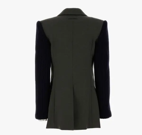 JEAN PAUL GAULTIER Bi-material Suit Jacket - Black