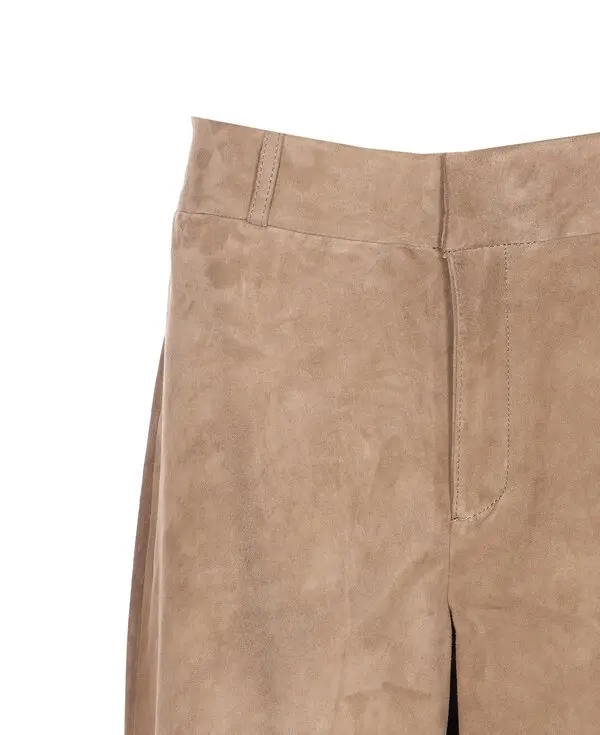 ARMA High-waist Suede Pants